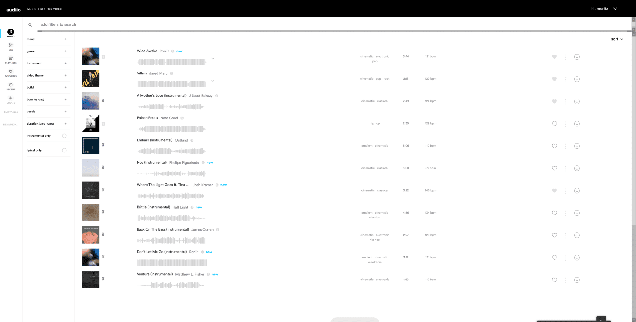 Great site to get royalty-free music/SFX that covers all commercial use ...